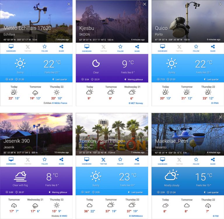 Weathercloud 13 is Here: Expanded Local Forecast Coverage, More ...